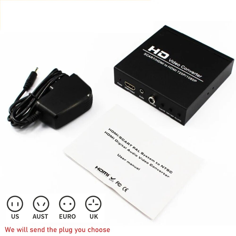 HDmatters Конвертер SCART в HDMI with EU Plug