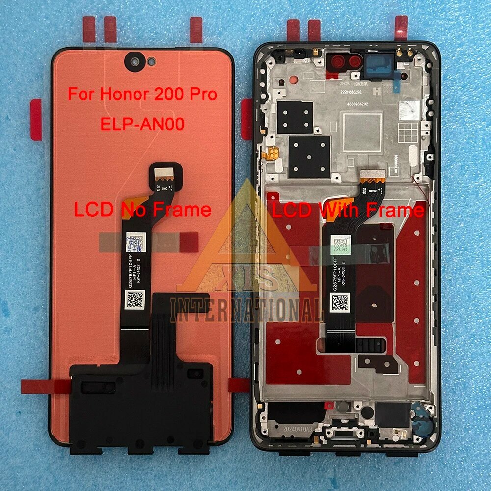 6,7 "оригинальный Amoled для Huawei Honor 200 Lite, ЖК-дисплей, сенсорный экран, дигитайзер для Honor 200 ELI-AN00 /200 Pro, фоторамка 200Lite NO Frame