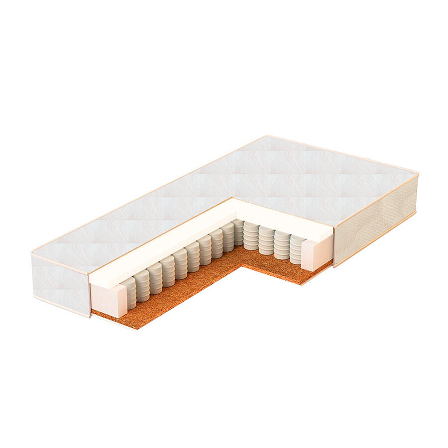 Детский матрас Bambola Molle Bloco Standart 12 119х59х12 см пружинный, съемный чехол из жаккарда