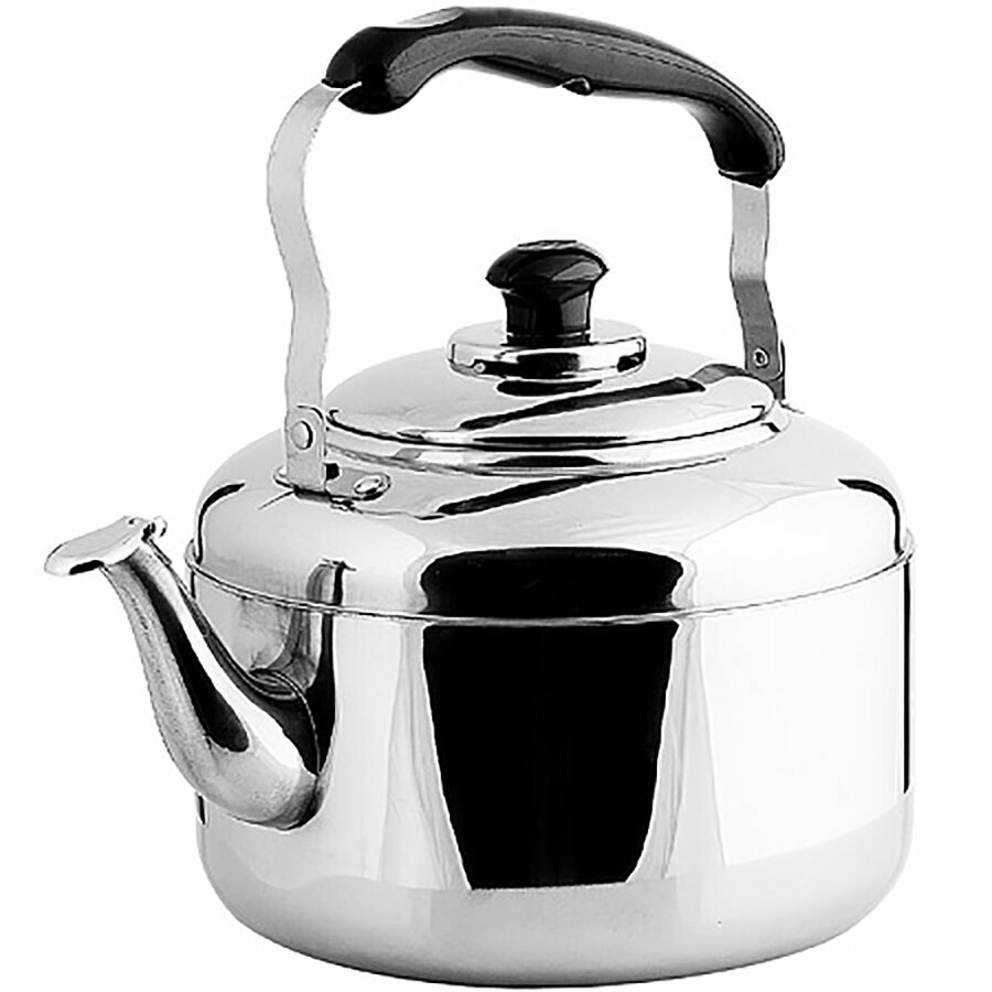 Чайник со свистком Mayer&Boch, нержавеющая сталь, серебристый, 4л