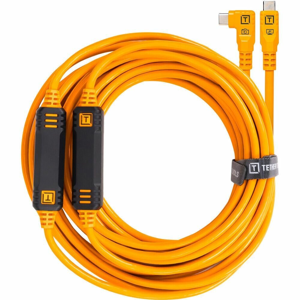 Кабель Tether Tools TetherPro USB-C to USB-C Right Angle 9.4m Orange [CUC31RT2-ORG]