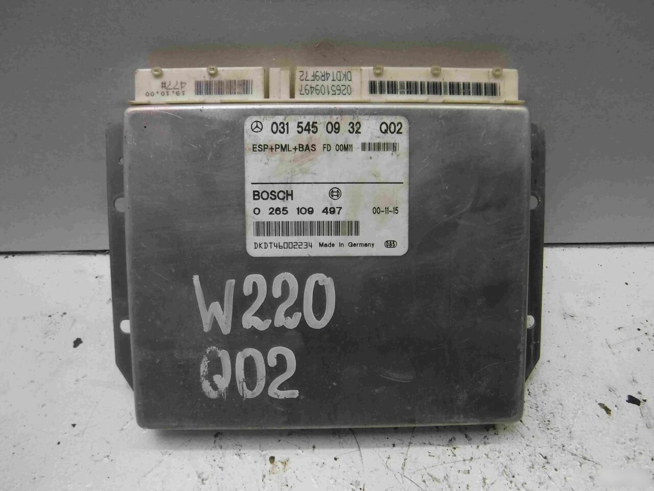 Блок управления ESP Mercedes-Benz S-класс W220 (1998—2005) 0315450932