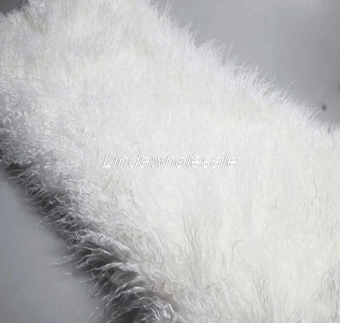 Искусственный мех ZHONGYIJIATIMELY, 170*45 см Белый, белый