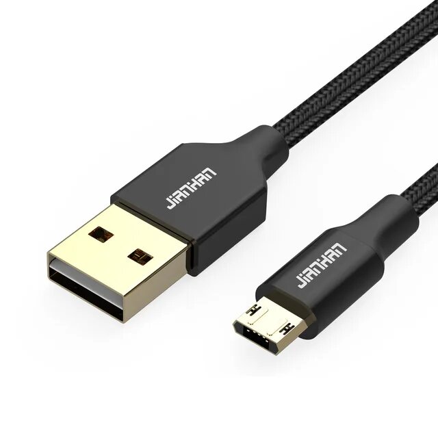 Двусторонний кабель Micro USB в оплетке, кабель для зарядного устройства, двухсторонний кабель Micro USB для быстрой зарядки Xiaomi Sony Samsung Galaxy S6 S7 0.5m, Black