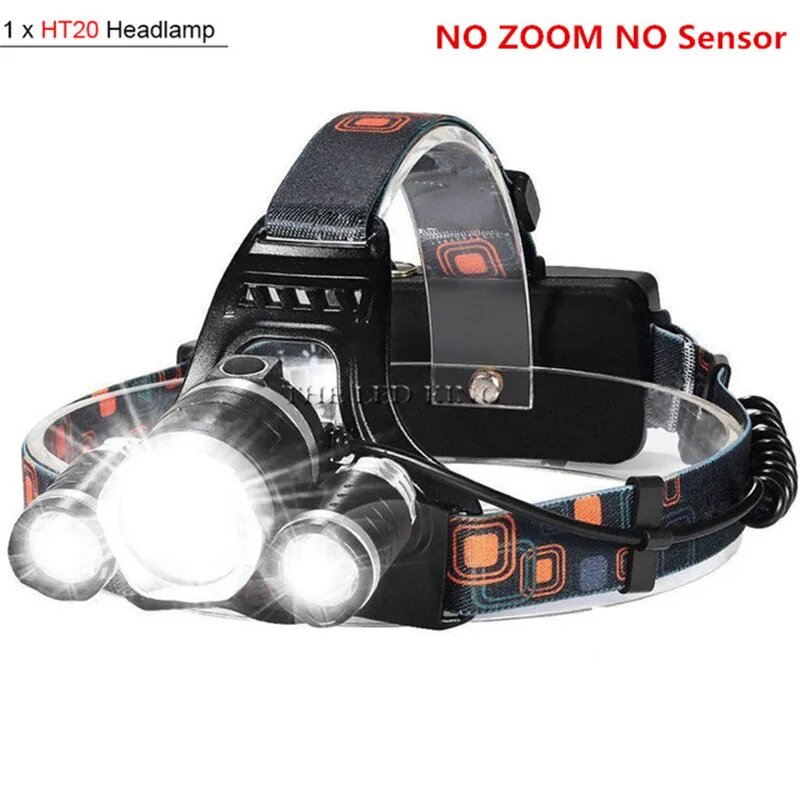 THEBSE налобный фонарь T6+2*R5 черный V6 2R5, Option A