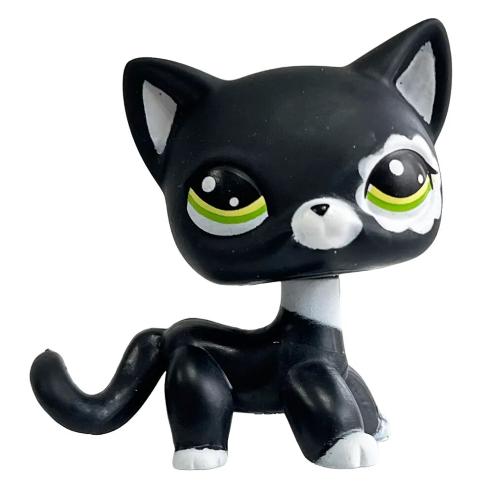 Andralyn виниловая кукла Littlest Pet Shop кошка Черный, 2249