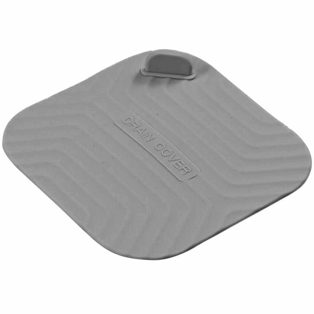 Набор аксессуаров для ванной комнаты, Минималистичный силиконовый слив - серый