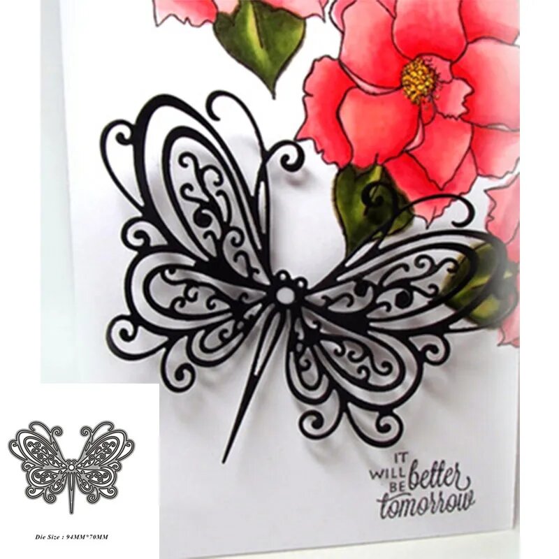 Металлические штампы для вырезания бабочек 5