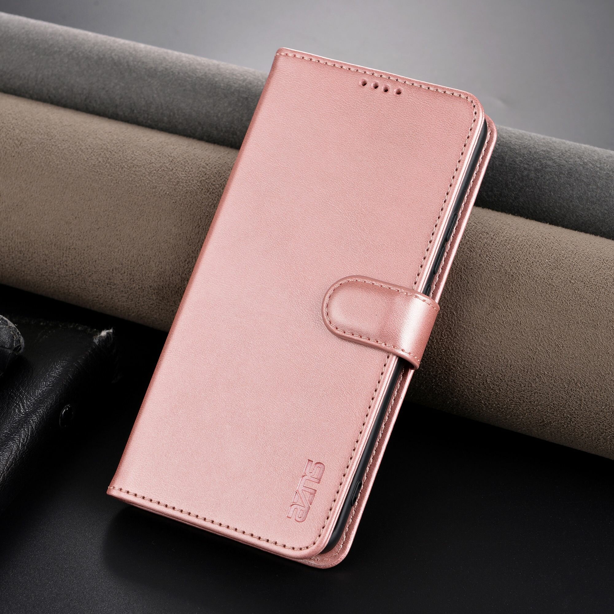 AZNS Защитный кожаный чехол для Redmi Note 13 5G/Редми Ноут 13 5G Роскошный тонкий чехол-книжка, Чехол-подставка-бумажник.