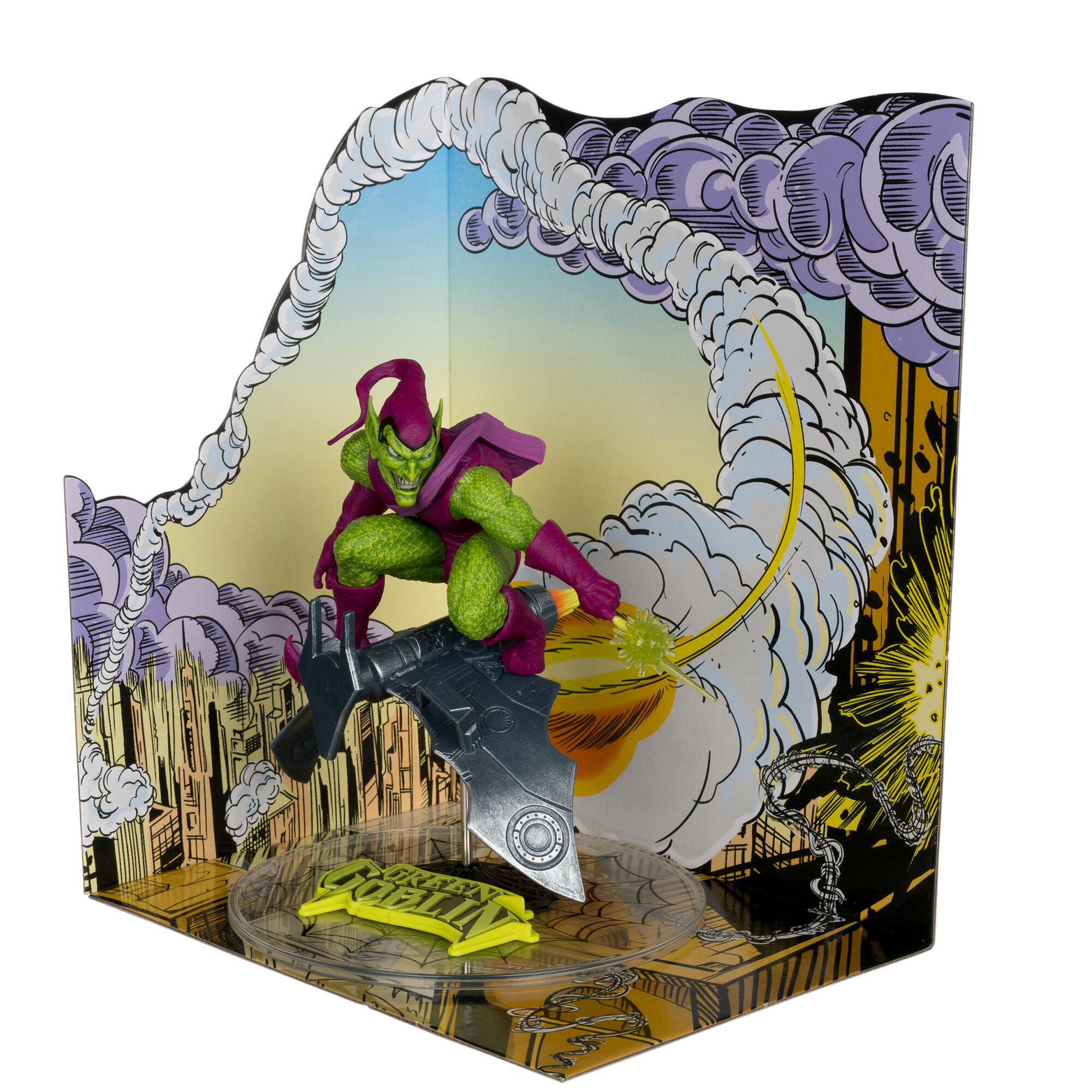 Фигурка Зеленый Гоблин/Человек-Паук "Диорама" Эксклюзив от McFarlane Toys, коллекционная, подарочное издание