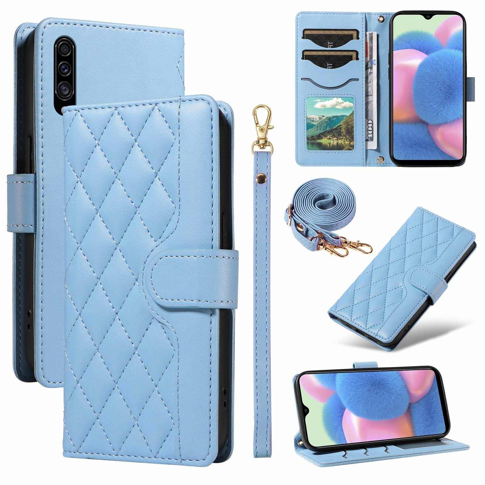 YIKATU Кожаный Чехол Для Samsung Galaxy A50 A50s A30s (A505 A507 A307)/Самсунг Галакси А50 А50S А30S А505 А507 А307 С визитницей из экокожи, модный, против падения, подарочный, элитный, книжка