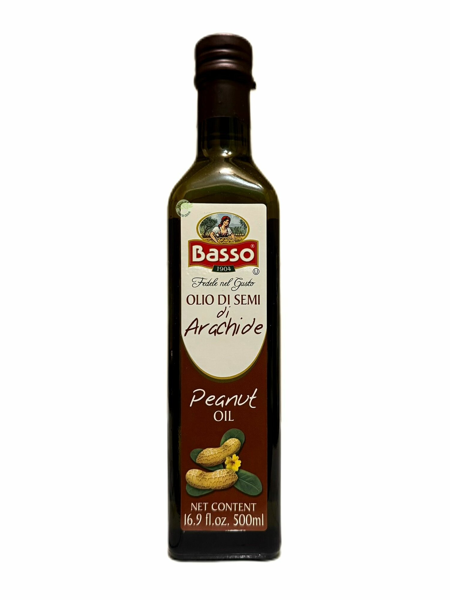 Арахисовое масло Basso для еды рафинированное, Италия, 500 мл