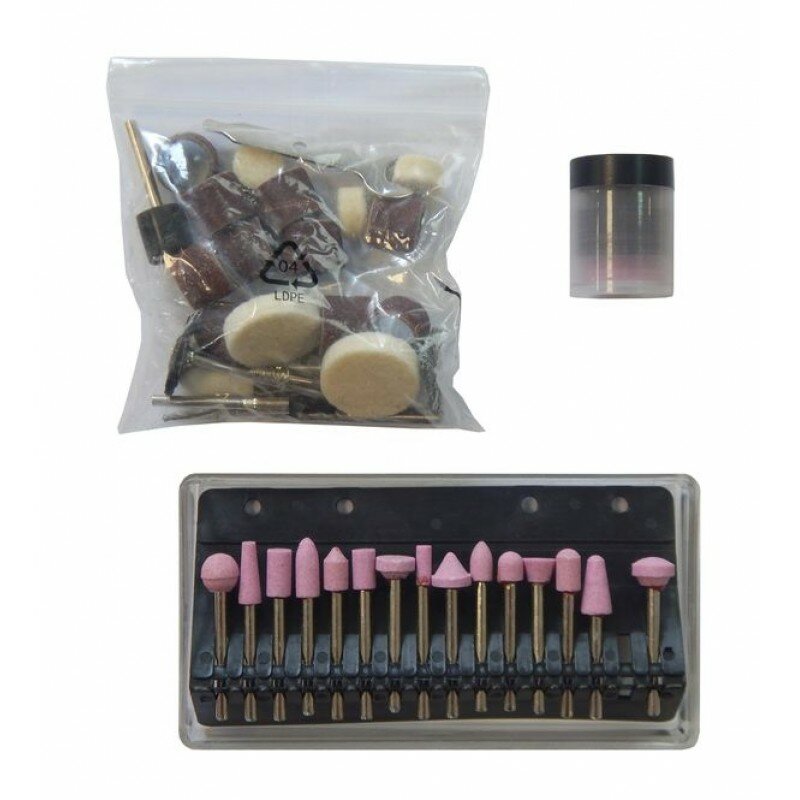 Набор аксессуаров для мини-дрелей, 80 предметов Forsage, в кейсе