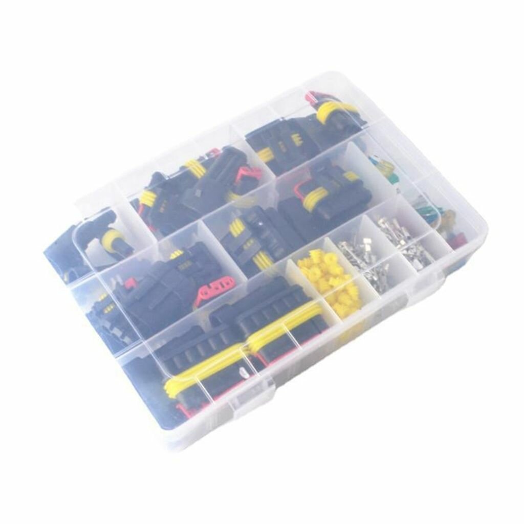 1 комплект из 240 штук, 6P упакованный в коробку водонепроницаемый автомобильный соединитель провода