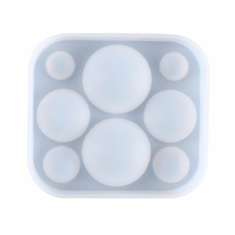 Формы для поделок Сделай САМ Кристаллическая Эпоксидная форма для поделок с Восемью Сетками из Полукруглых Бусин