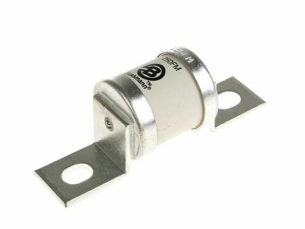 Предохранитель BUSSMANN 250FM быстродействующий с характеристикой AR, плавкая вставка цилиндрическая, крепление под болт, 250А, 690В AC-500В DC