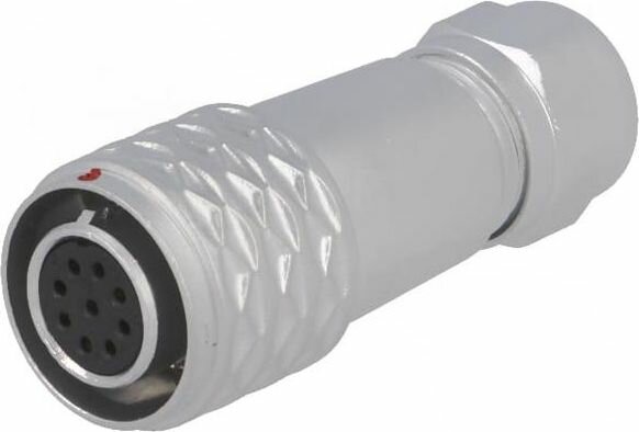 Разъем WEIPU SF1210/S9I Разъем вилка "мама" PIN 9 IP67 внешний диаметр провода 4-6,5мм 3А 125В пайка на провод 1шт