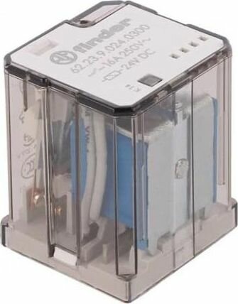 Реле FINDER 62.23.9.024.0300 электромагнитное 3PST-NO Uобмотки 24ВDC 16A/250ВAC PCB 1 шт