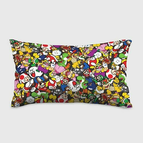 Mario ALLSTARS Прямоугольная подушка