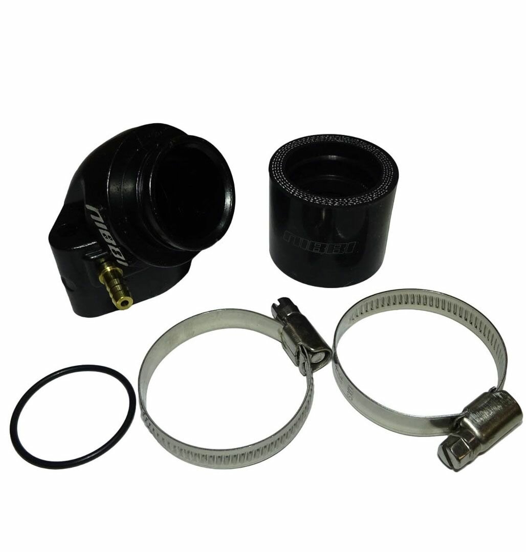 Патрубок карбюратора под 0 фильтр, QG-WS, 33 мм, для горизонтальных двигателей (28-33 мм)