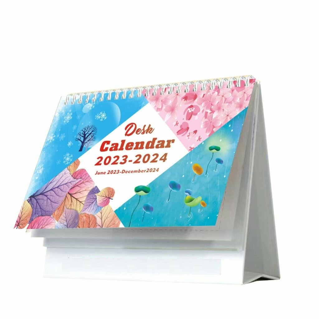 1 креативный настольный календарь ручной работы на 2024 год, посвященный Году Дракона (случайная обложка и стиль)