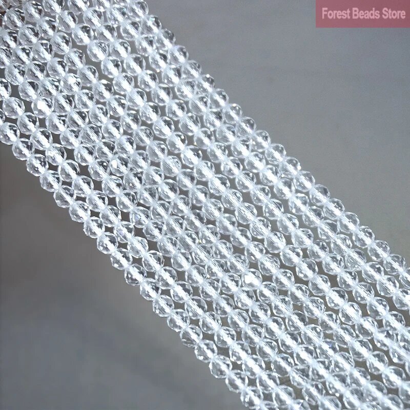 Бусины из белого кварца JIOWEF 3mm-about 120pcs