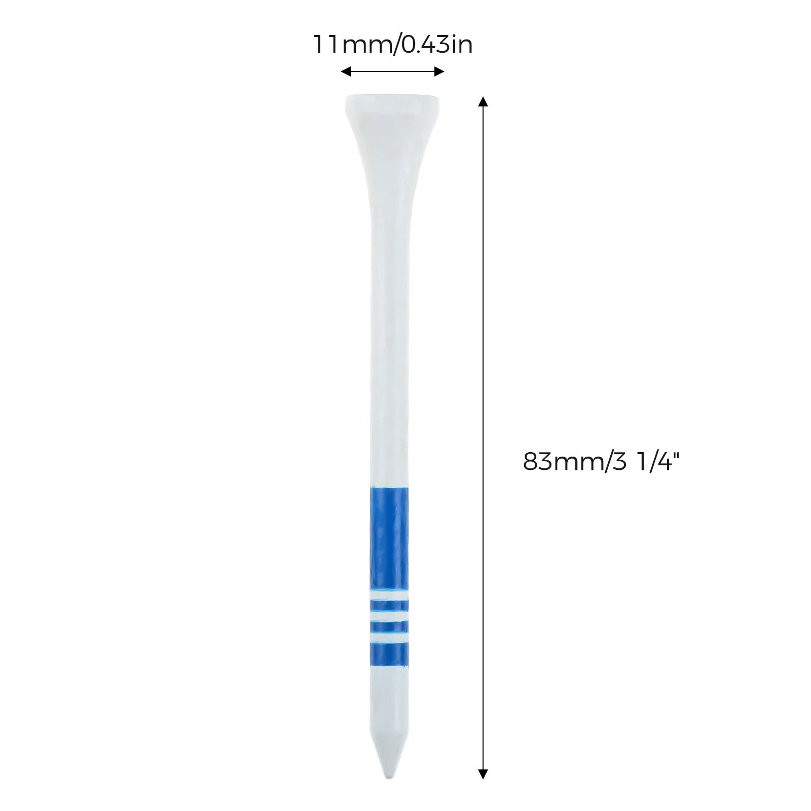 Тройники для гольфа, 83mm, Синий
