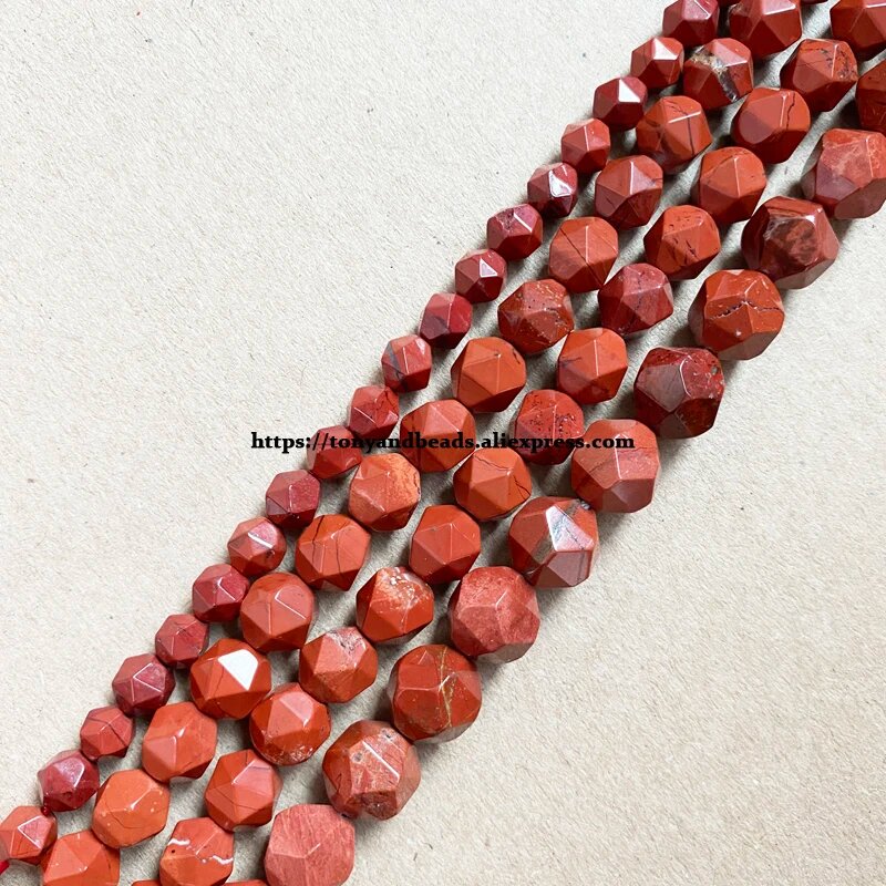 Бусины из красной яшмы, 10 мм, 36-38 шт