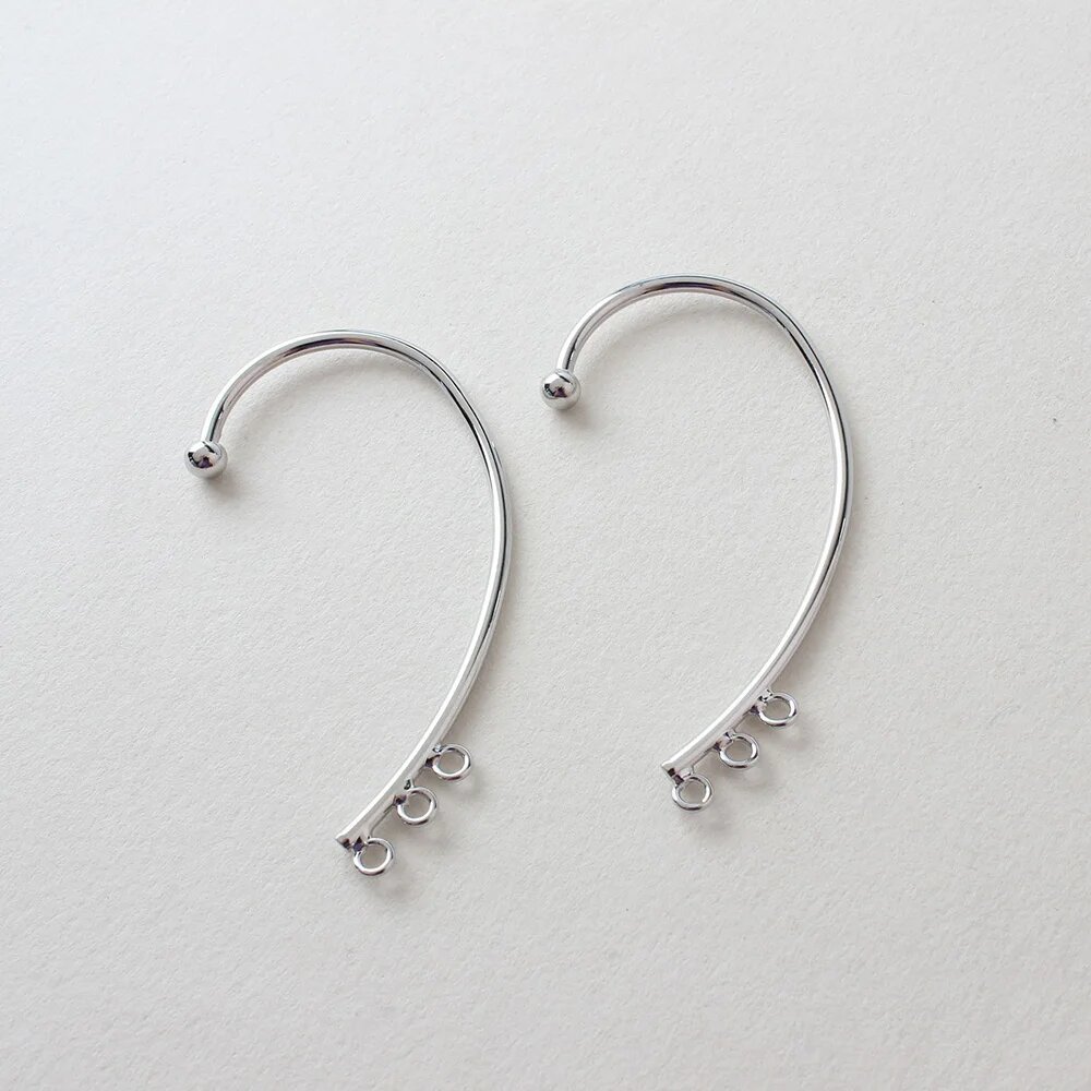 Золотые подвески для сережек 4 шт. Platinum