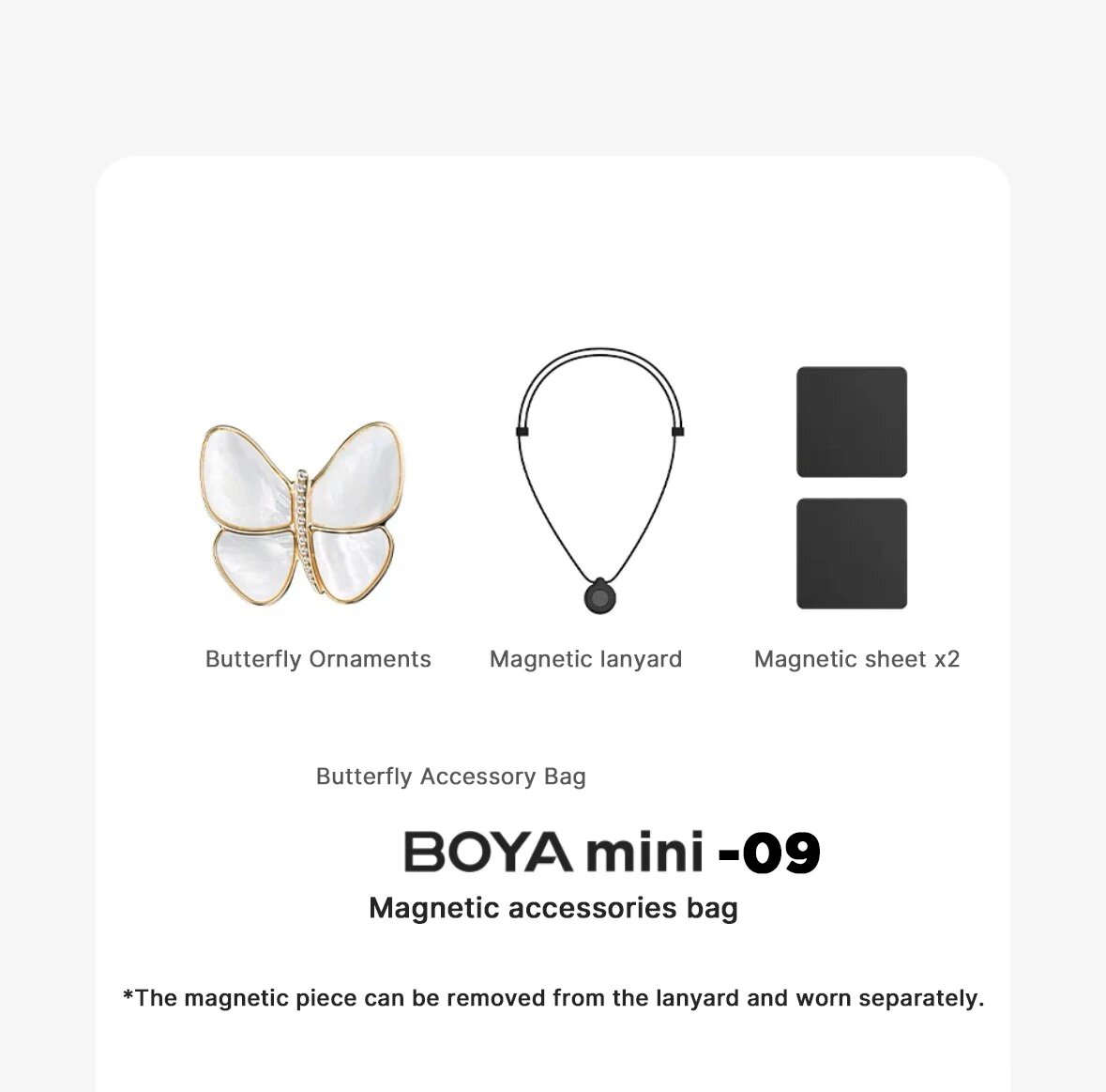 BOYA mini-09 набор аксессуаров для микрофона