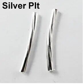 Заключения для бижутерии MOON BEADS, золотисто-бронзовые, металлические, 25 мм Silver