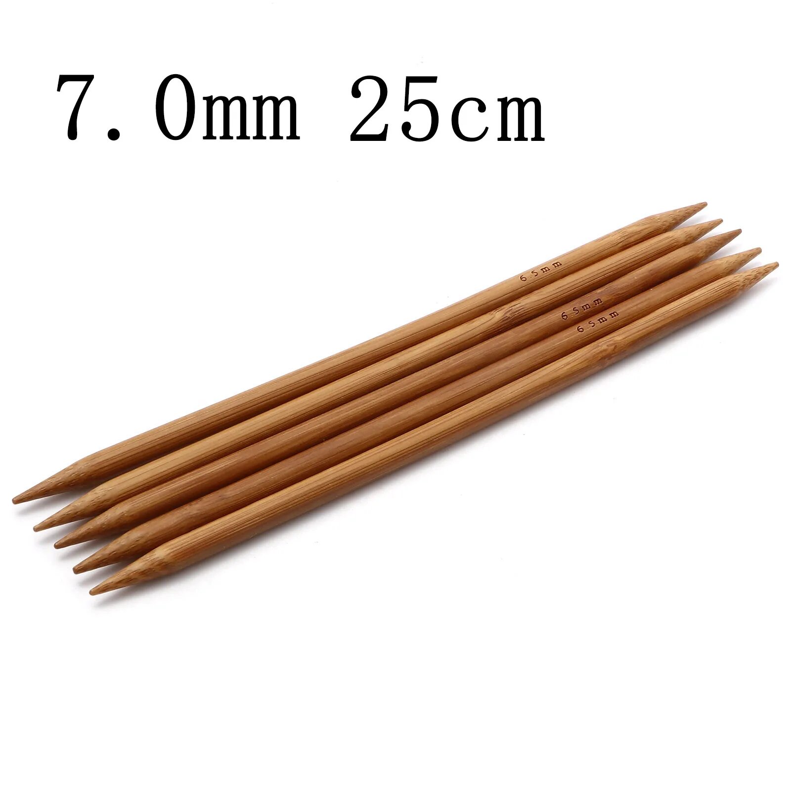Бамбуковые спицы прямые 7.0mm 25cm