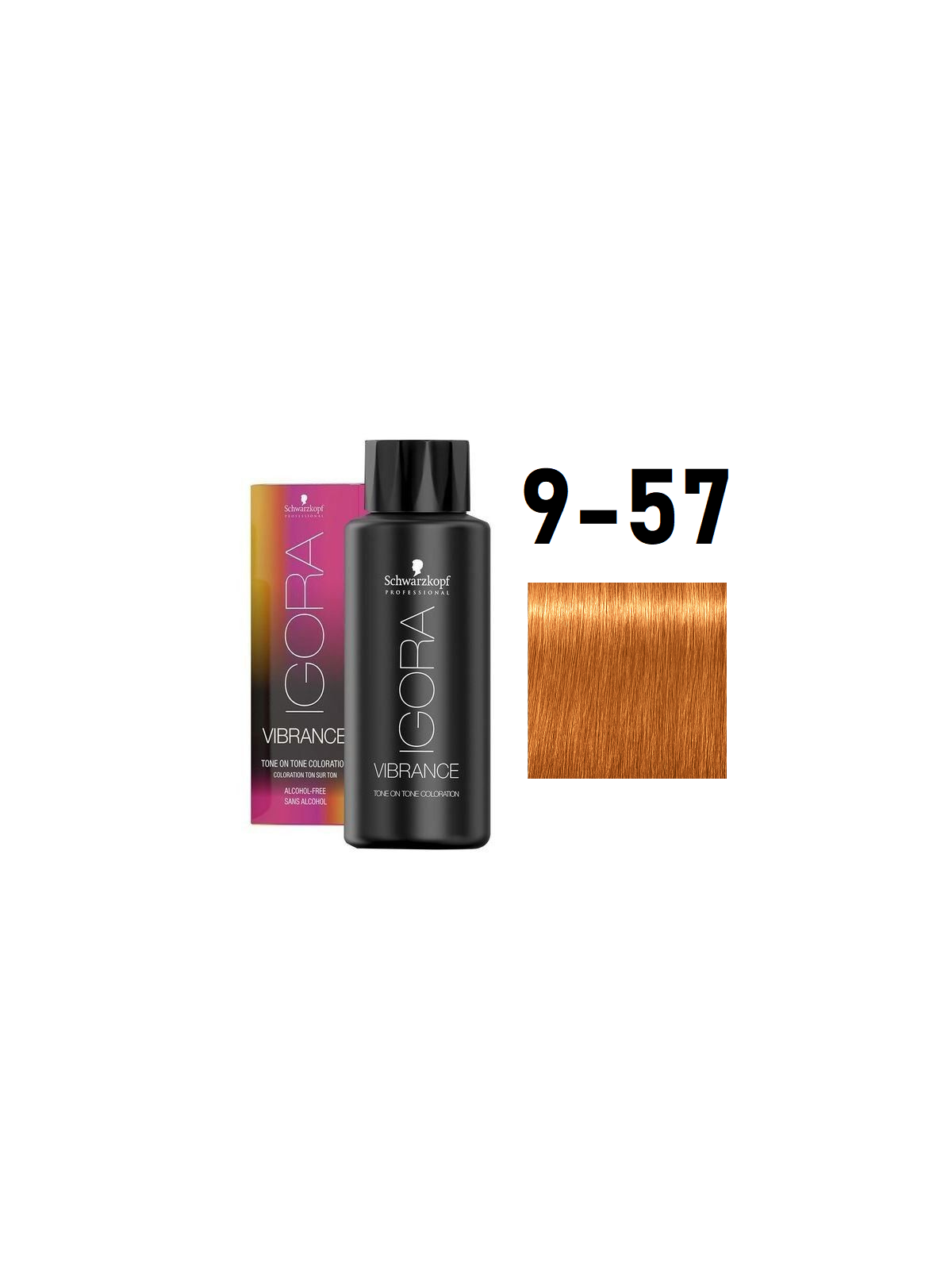 Schwarzkopf Professional Schwarzkopf Igora Vibrance 9-57 - Краситель тон-в-тон блонд золотистый медный 60 мл
