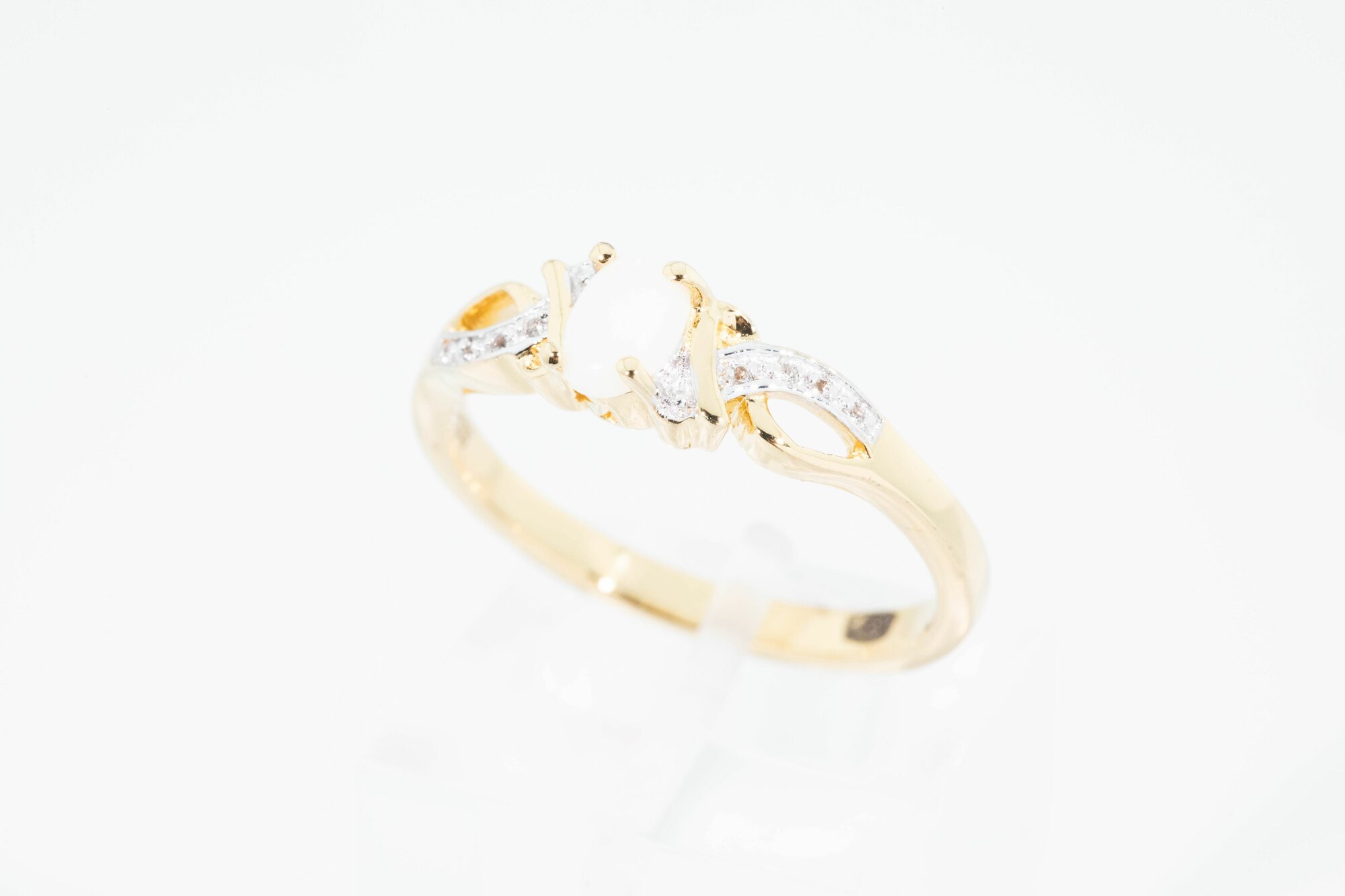 Кольцо, серебро, 925 проба, топаз, опал