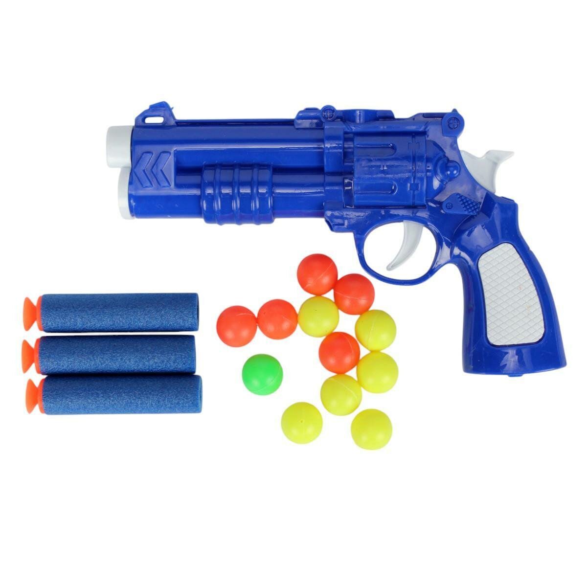 Пистолет с шарами "SPECIAL POLICE SWAT", пластик, синий/белый, для детей 6+
