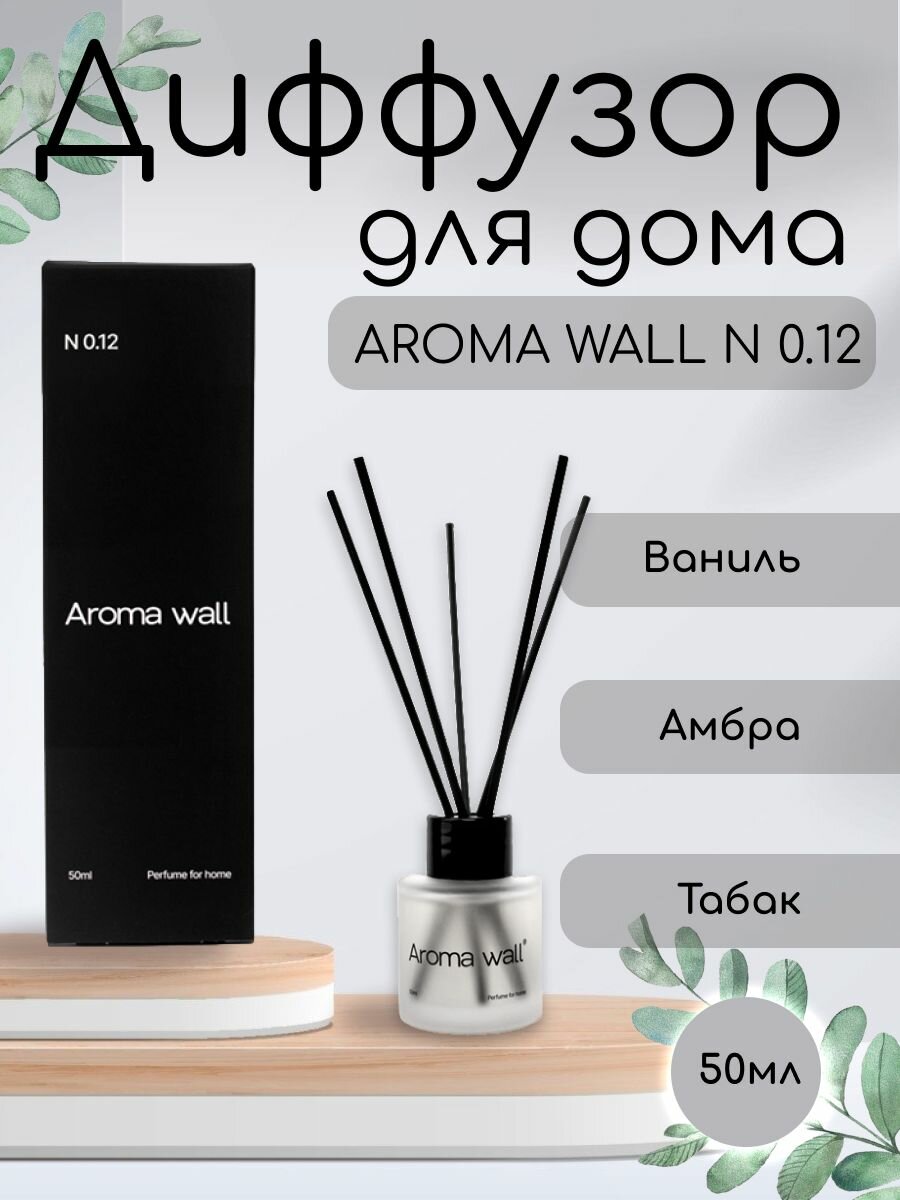 Диффузор для дома с палочками парфюмированный N.012