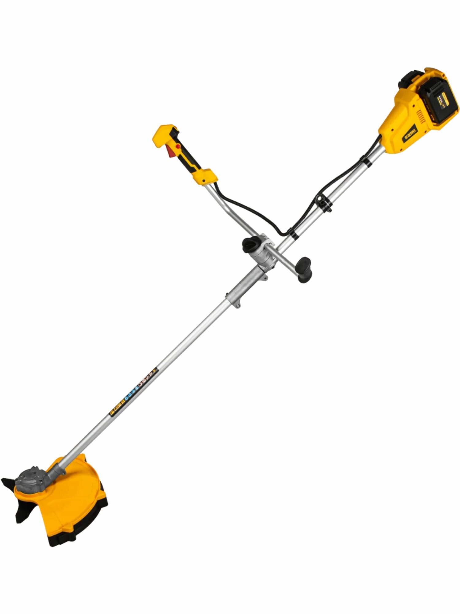 Триммер аккумуляторный Denzel CBC350-36, Li-Ion, 36 В, 350 мм, оранжевый/черный