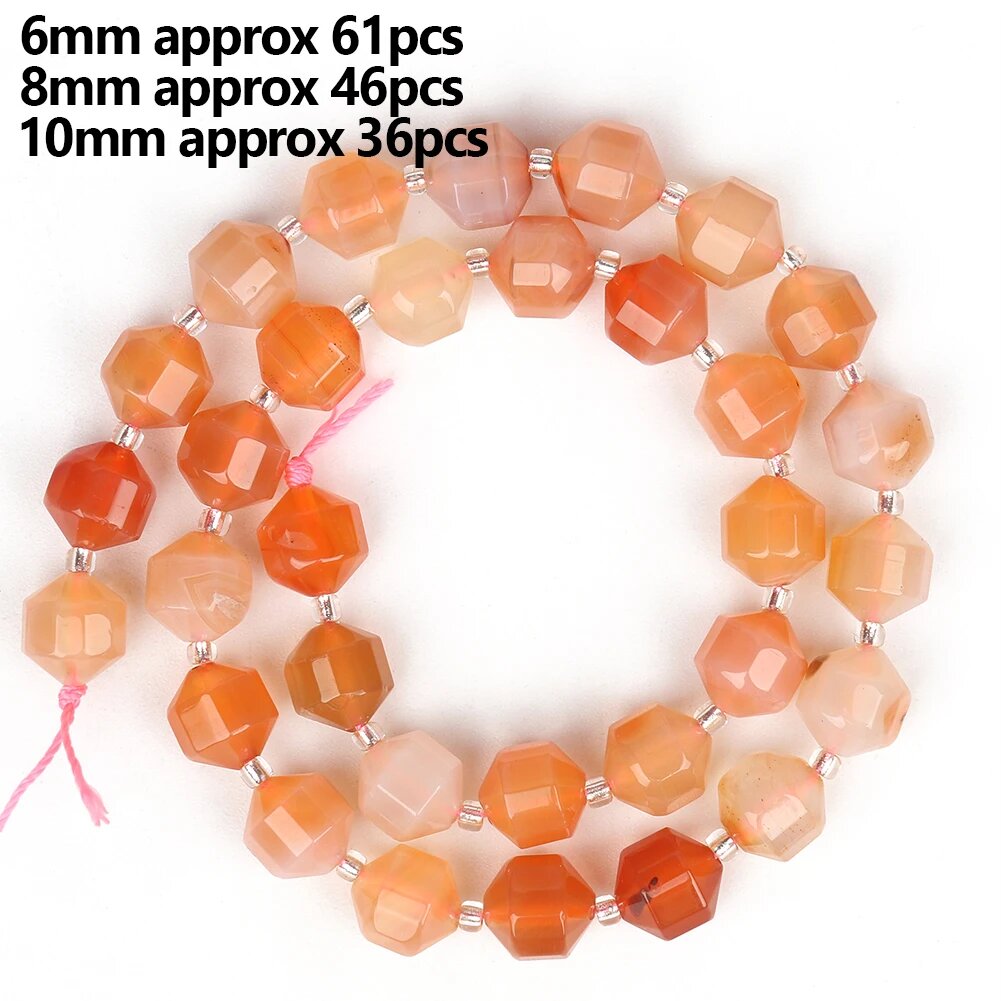Бусины из сердолика, 8 мм, type15