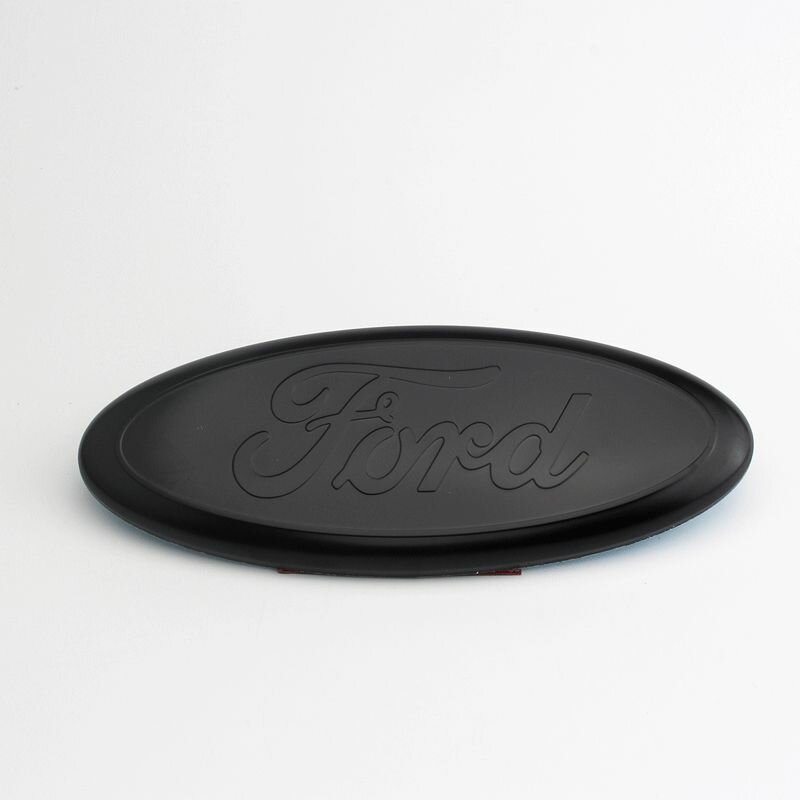 Эмблема для передней решётки Ford 23x9 см, чёрная — основание АБС и алюминиевый логотип, подходит для Ranger F150 F250