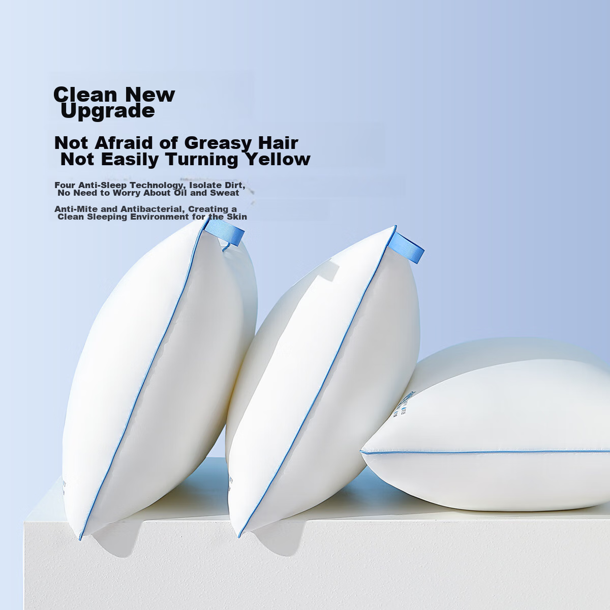 Shuixing Jiafang Pillow, Pillow Core, Hotel Pillow, Men's Adult Sleeping Pillow, Dormitory Oil-Proof, Class A Neck Protection Pillow, Medium Pillow, One Pair