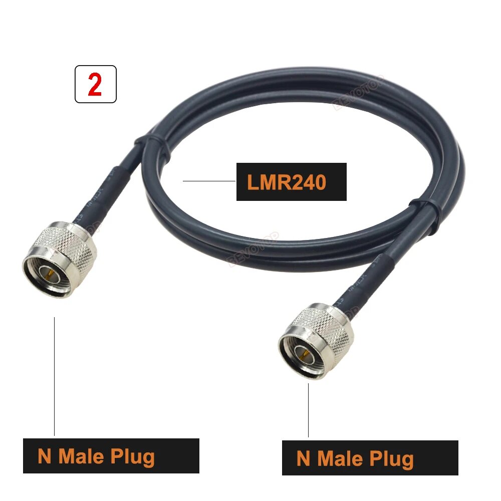 BEVOTOP N-N LMR240 коаксиальный кабель 50 Ом 1.5M, N Male to N Male