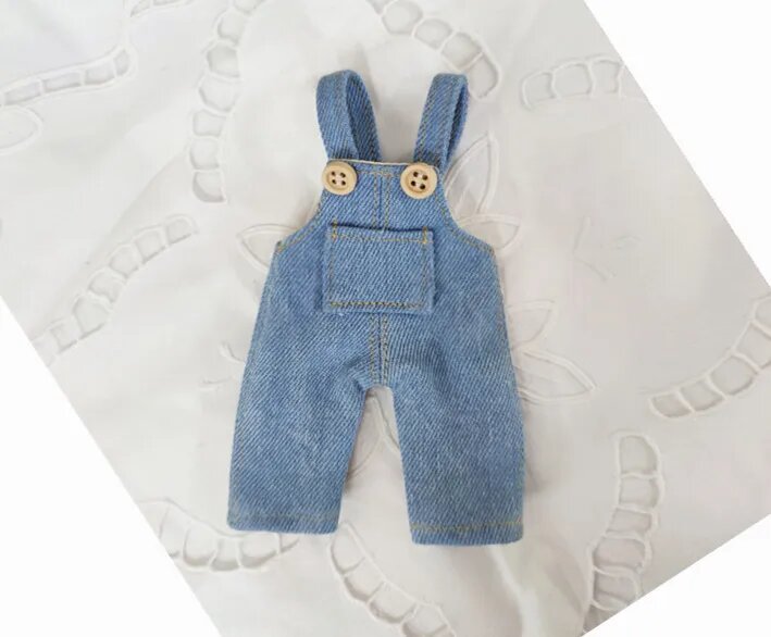 Джинсовый комбинезон для кукол Blythe, Ob24, Ker, Momoko, Синий