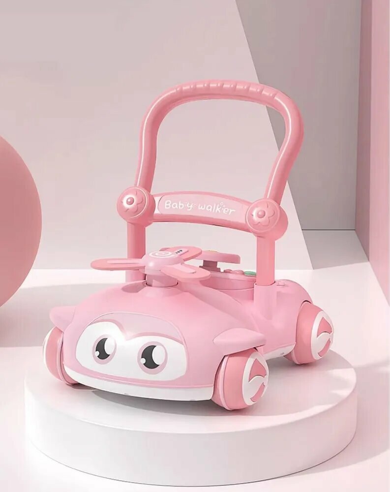 Ходунки-Каталка, детские, ABS-Пластик, Розовый, Для Мальчиков и Девочек, 6-36 Месяцев