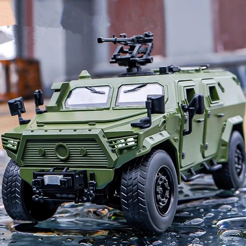1:18 Бронеавтомобиль, модель автомобиля, зеленый