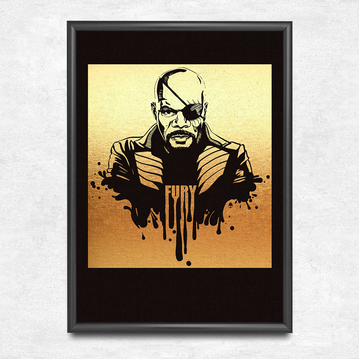 Постер Ник Фьюри / плакат для интерьера Мстители. Марвел, Marvel, комиксы, фильмы, игры