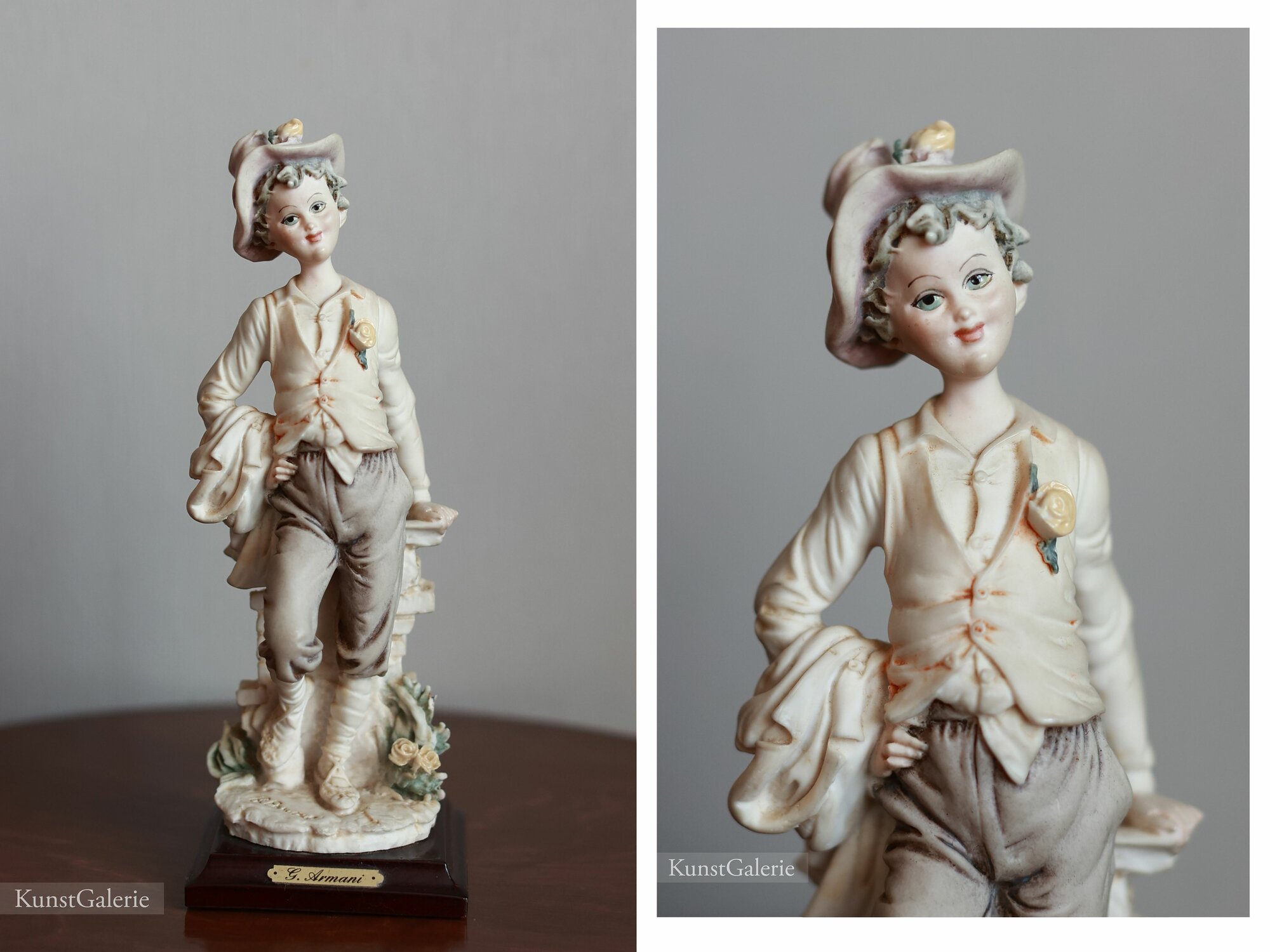 Статуэтка Джузеппе Армани Каподимонте - "Деревенский мальчик" - Giuseppe Armani Capodimonte - Made in Italy