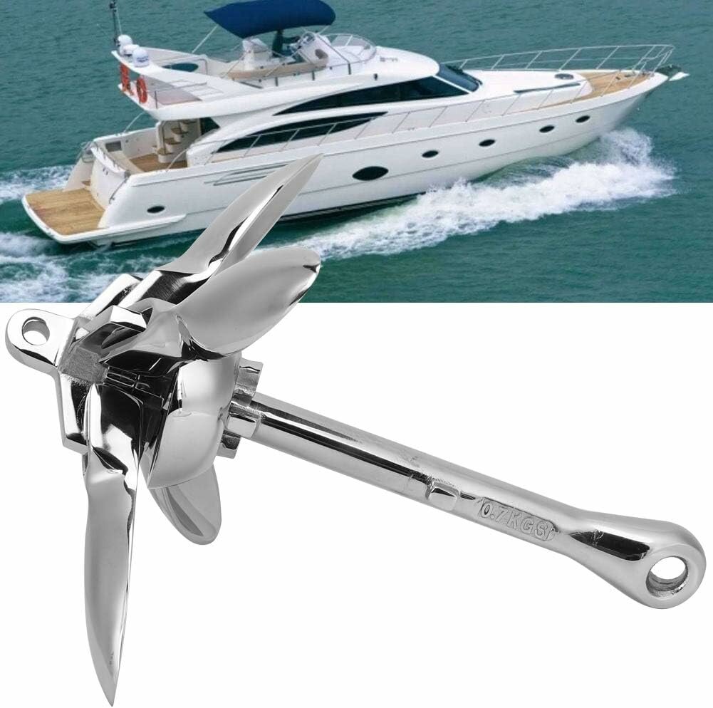 Якорь для резиновой лодки на байдарке, зонтичный якорь из нержавеющей стали