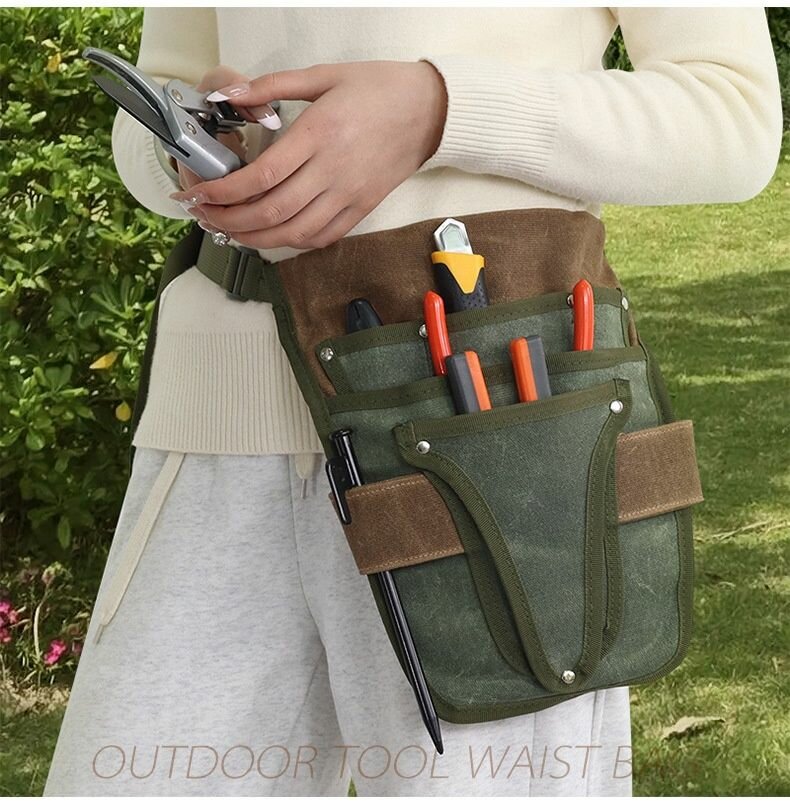 Пояс для садовых инструментов, многофункциональный набор инструментов, 1 шт