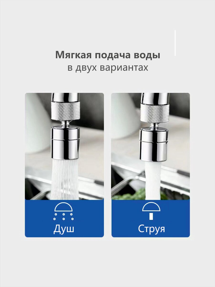 Надувной рот с краном, защита от брызг, универсальный соединитель, расширитель длины — фото 1