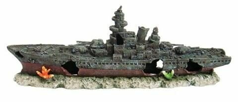 Грот Декор грот для аквариума Корабль, 50 х 11,5 х 19,5 см, BARBUS, Decor 049